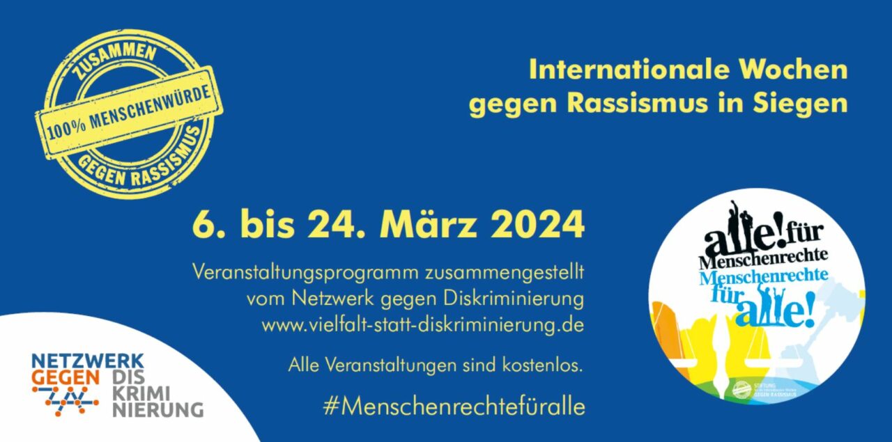 Internationale Wochen Gegen Rassismus Vom 6 Bis 24 März Verein Für